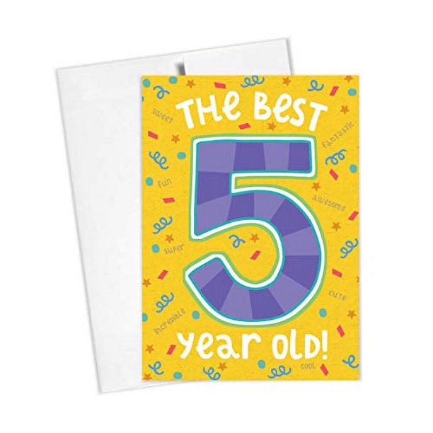 Tiny Expressions Happy Birthday Card for 1st, 2nd, 3rd, 4th, 5th ...