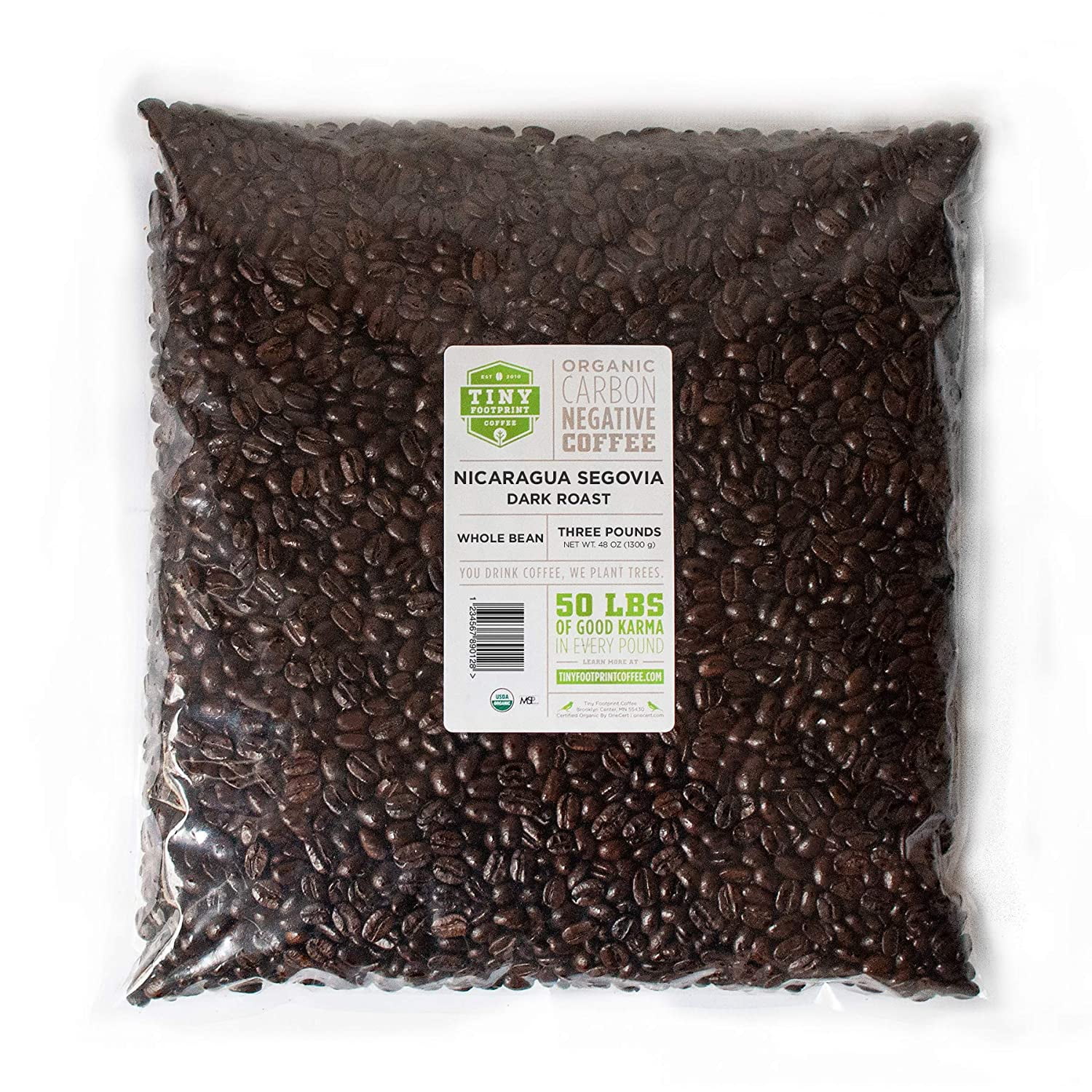Tiny Footprint Coffee- Fair Trade Organic Nicaragua Segovia Dark Roast ...