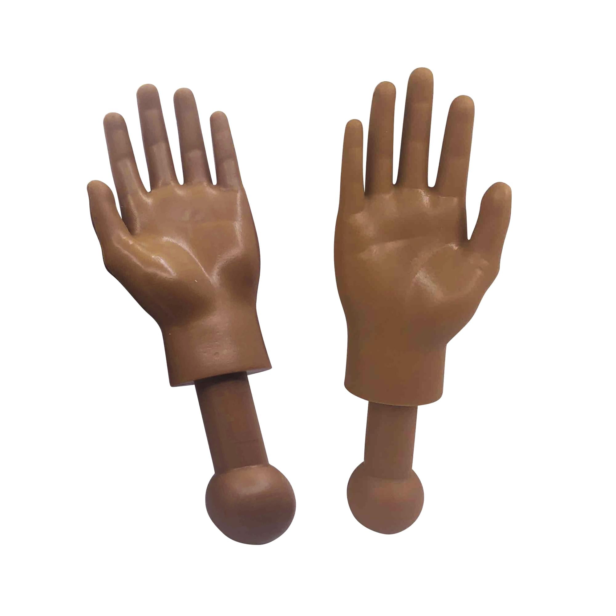 Tiny Hands 4.5-Inch Novelty Toys | Left and Right Hands, Deep Brown ...