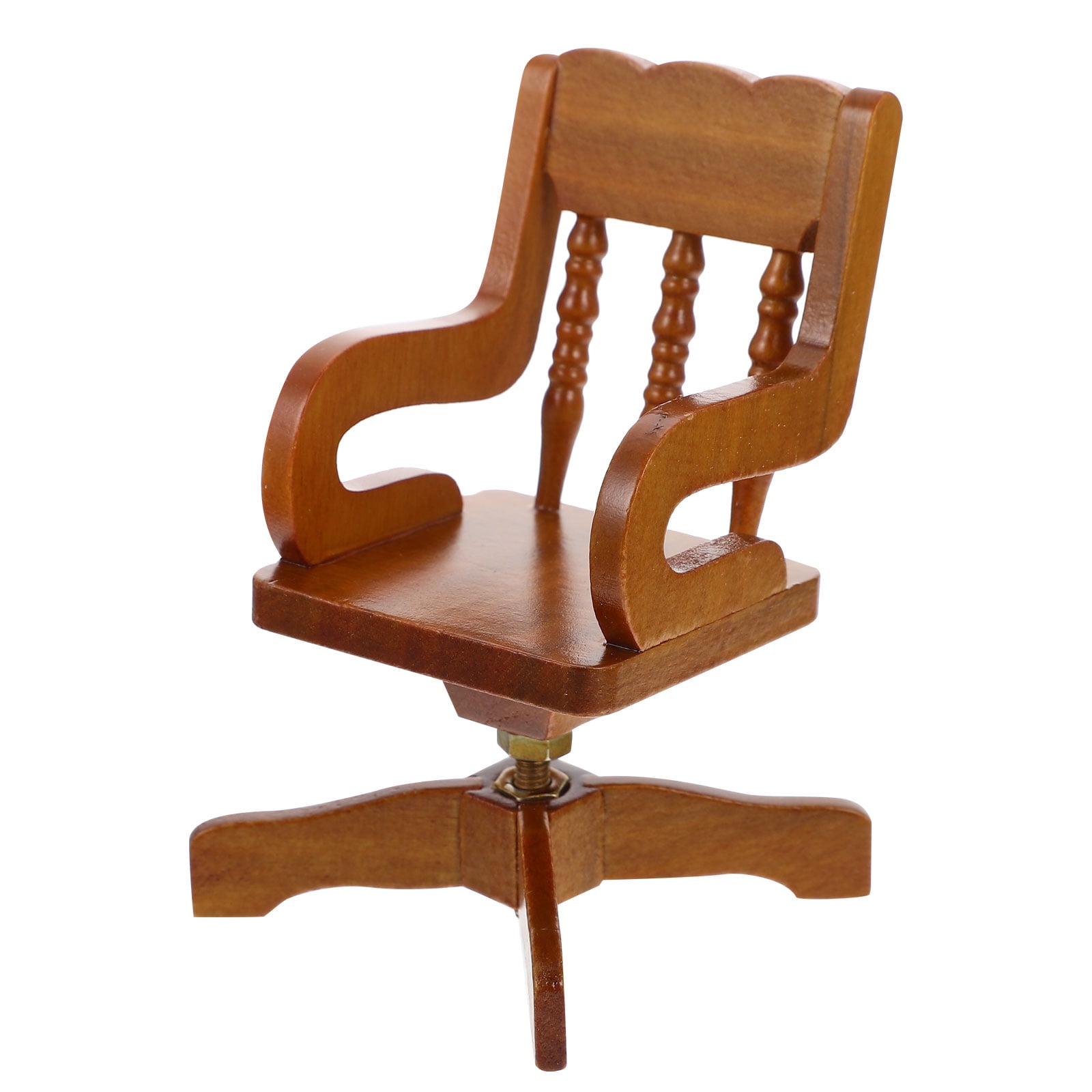 Tiny Home Kit Mini Swivel Chair Miniature Armchair for House Micro ...