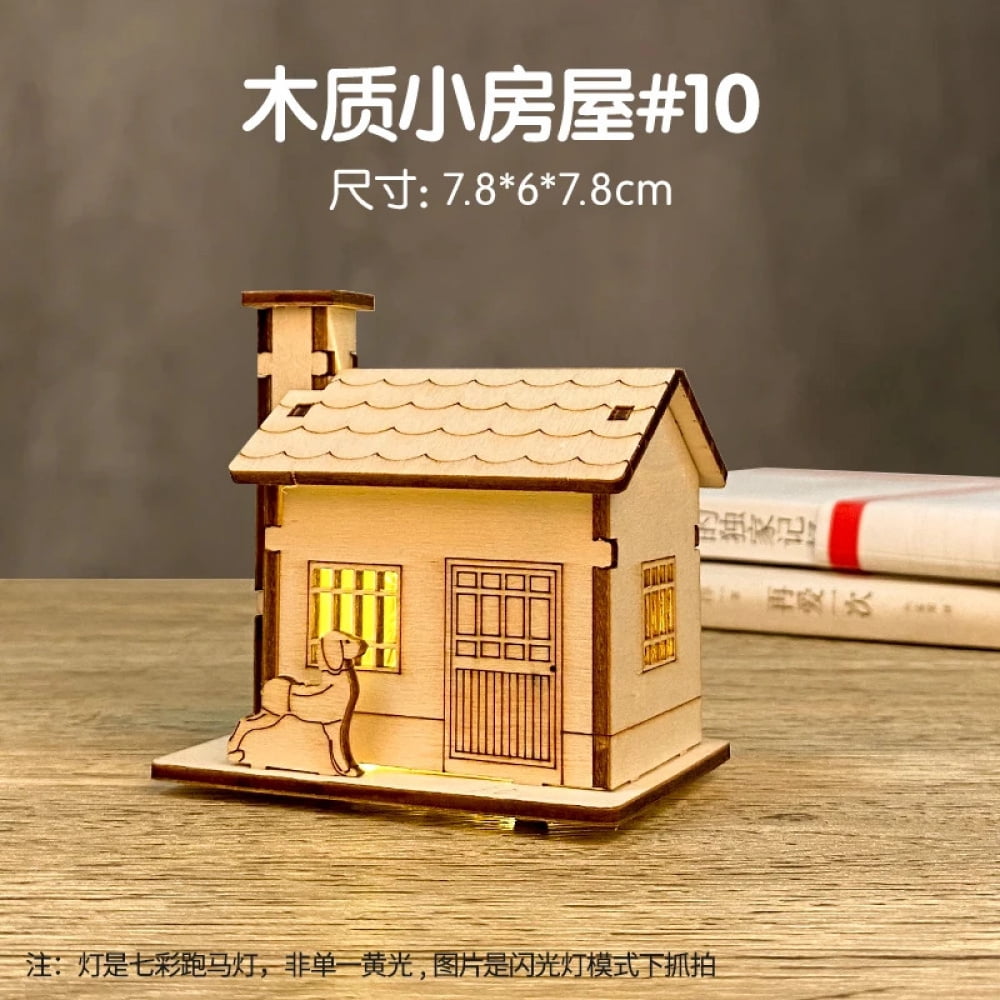 Tiny House Mockup Miniature House Cabin Wooden Constructor ...