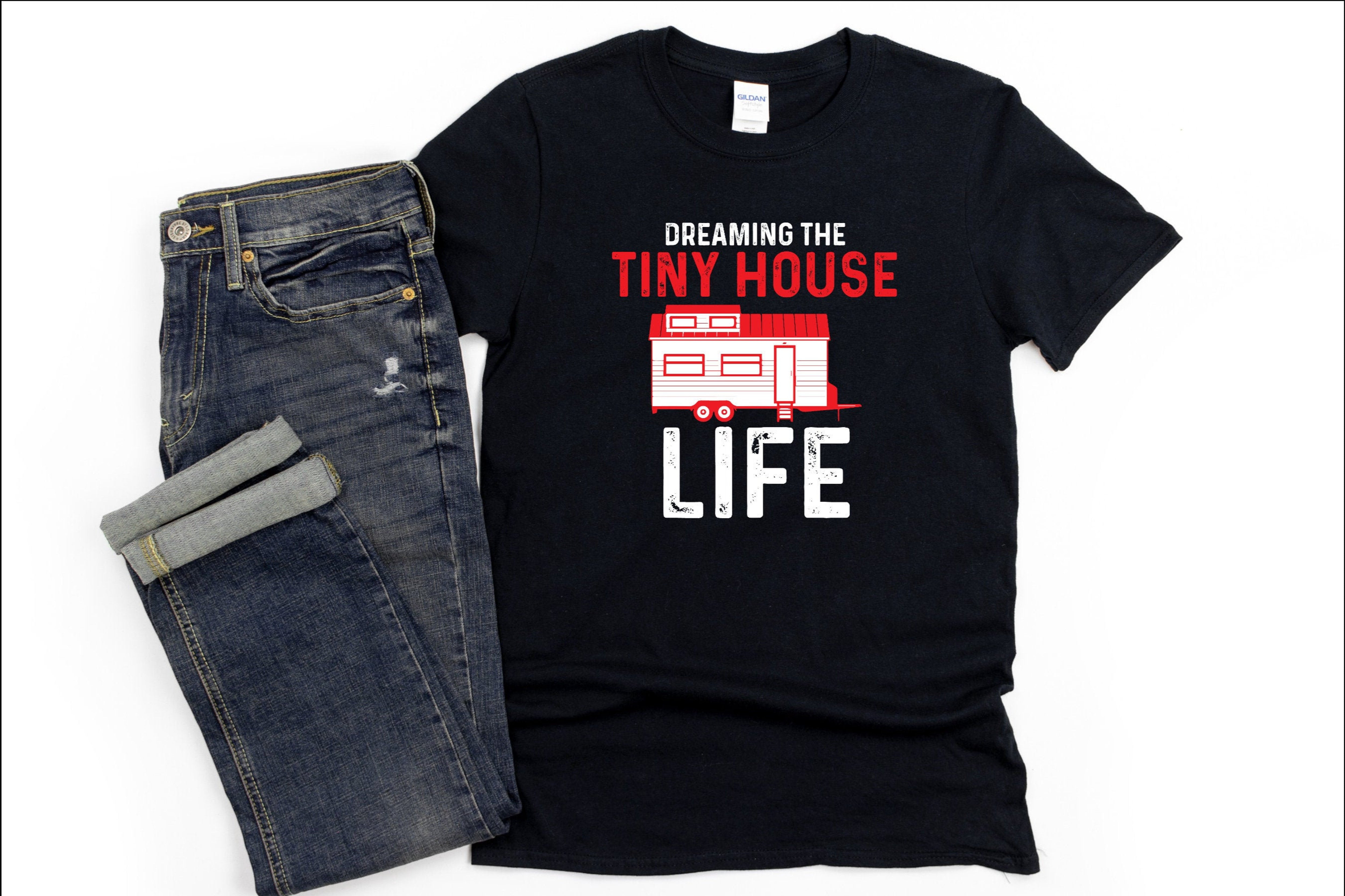 Tiny House Tshirt, Tiny Home Shirt, Tiny House On Wheels, Adventure Shirt, Travel Shirt, Tiny ...