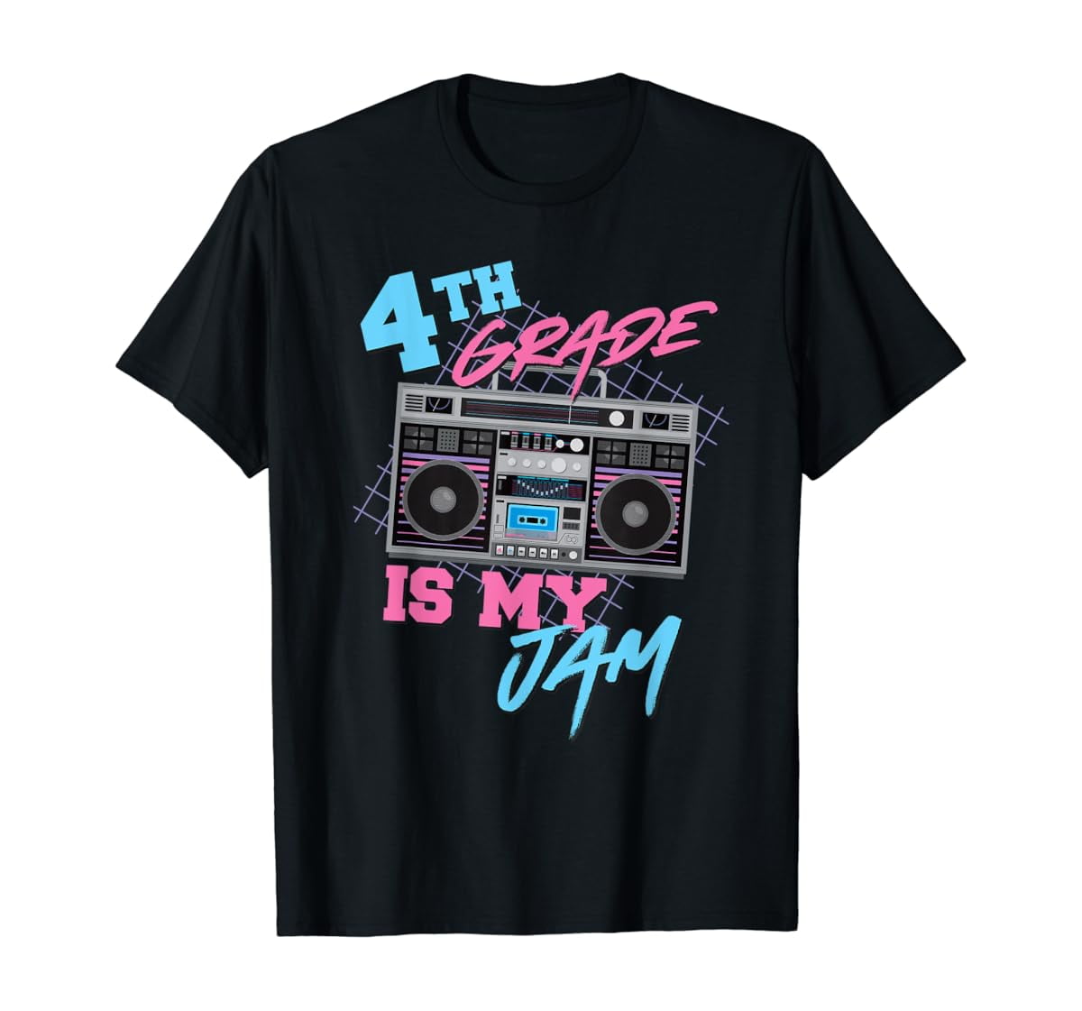 Tiny Hug 4Th Grade Is My Jam - Vintage 80S Boombox Teacher Student T-Shirt, Full Size S-5XL ...