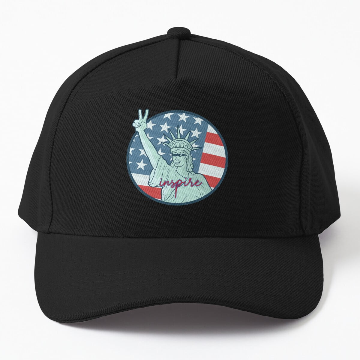 Tiny Hug 4Th July Statue Of Liberty Peace Sign Cap, Hats For Men, Gift ...