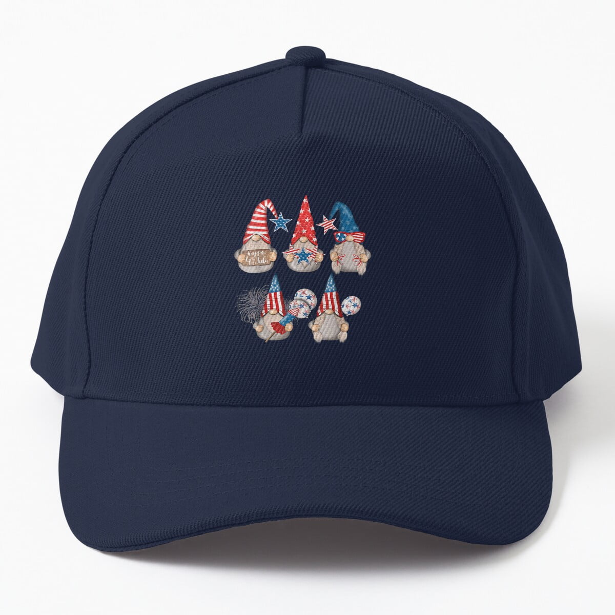 Tiny Hug 4Th Of July American Celebrating Independence Day Gnomes Cap ...