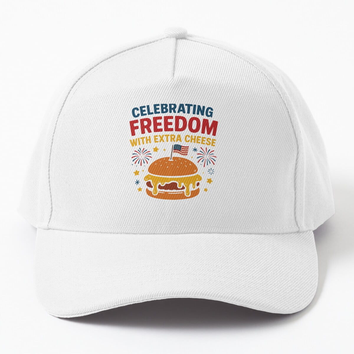 Tiny Hug 4Th Of July Celebrating With Extra Cheese Cap, Hats For Men ...