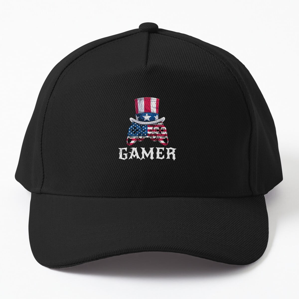Tiny Hug 4Th Of July Design Video Game Controller Gamer Usa Flag Cap ...