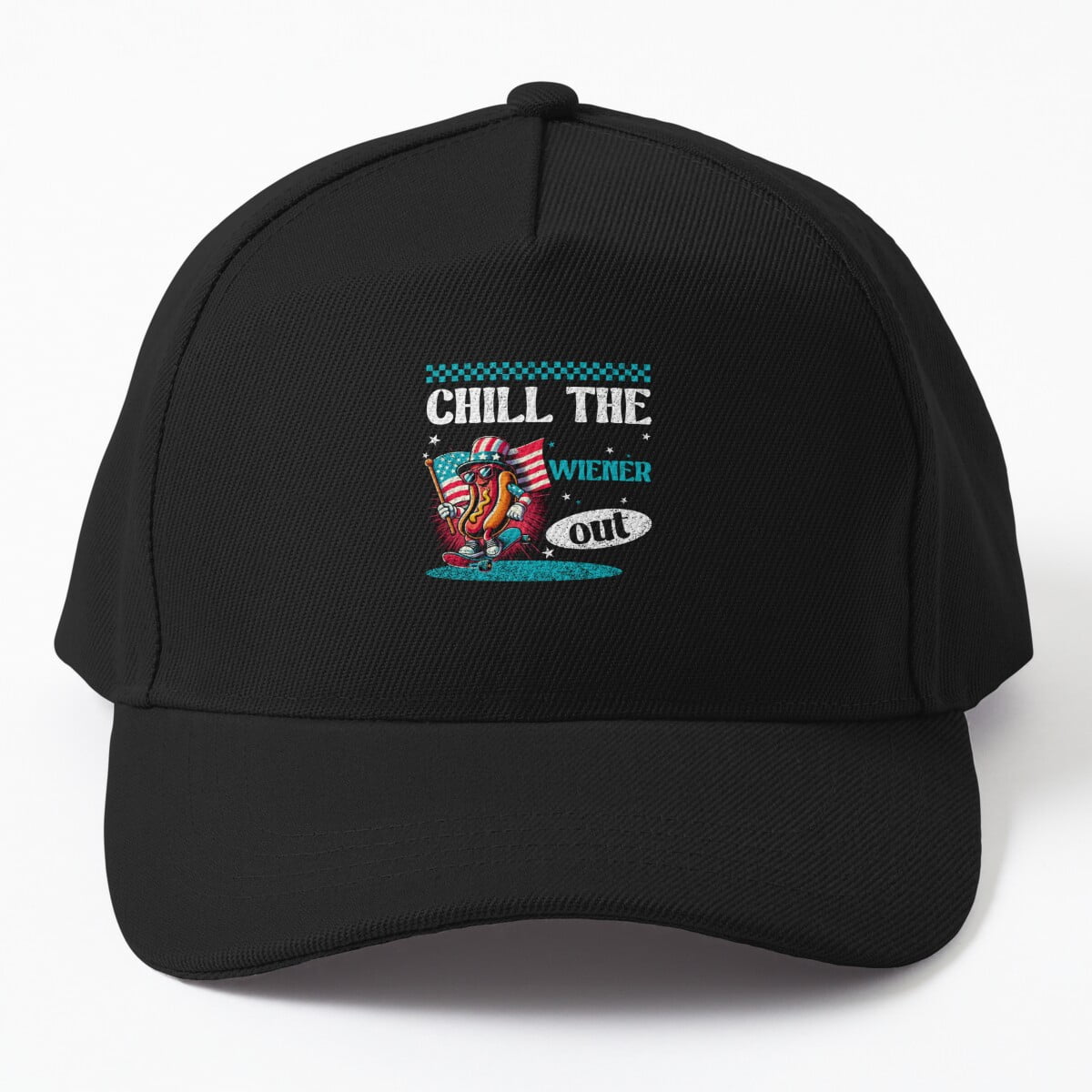Tiny Hug 4Th Of July Hotdog Chill The Fourth Out American Flag Cap ...