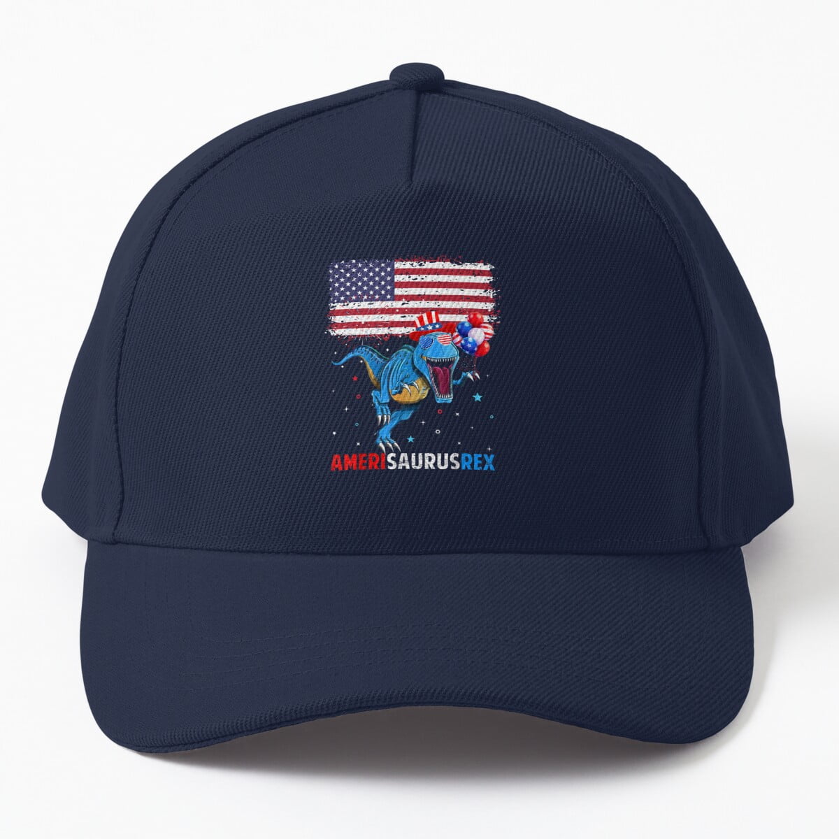 Tiny Hug 4Th Of July T Rex Dinosaur American Flag Amerisaurus Rex Cap ...