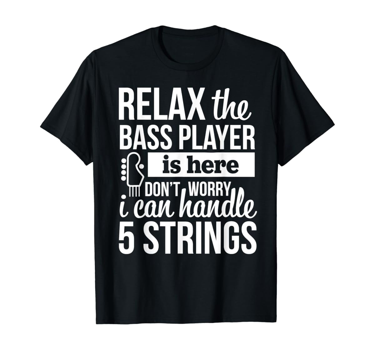 Tiny Hug 5 String Bass Guitar T Shirt Bassist Musician Gift, Full Size ...