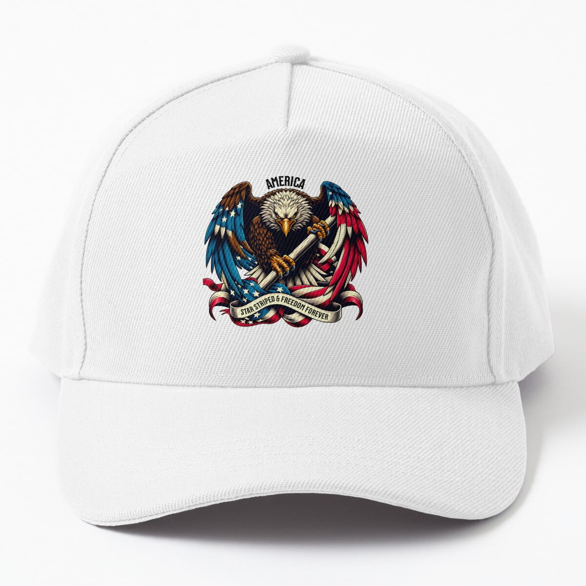 Tiny Hug America Star Striped & Forever Cap, Hats For Men, Gift For Him ...