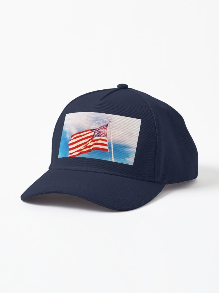 Tiny Hug American Flag & Fireworks Cap, Hats For Men, Gift For Him ...