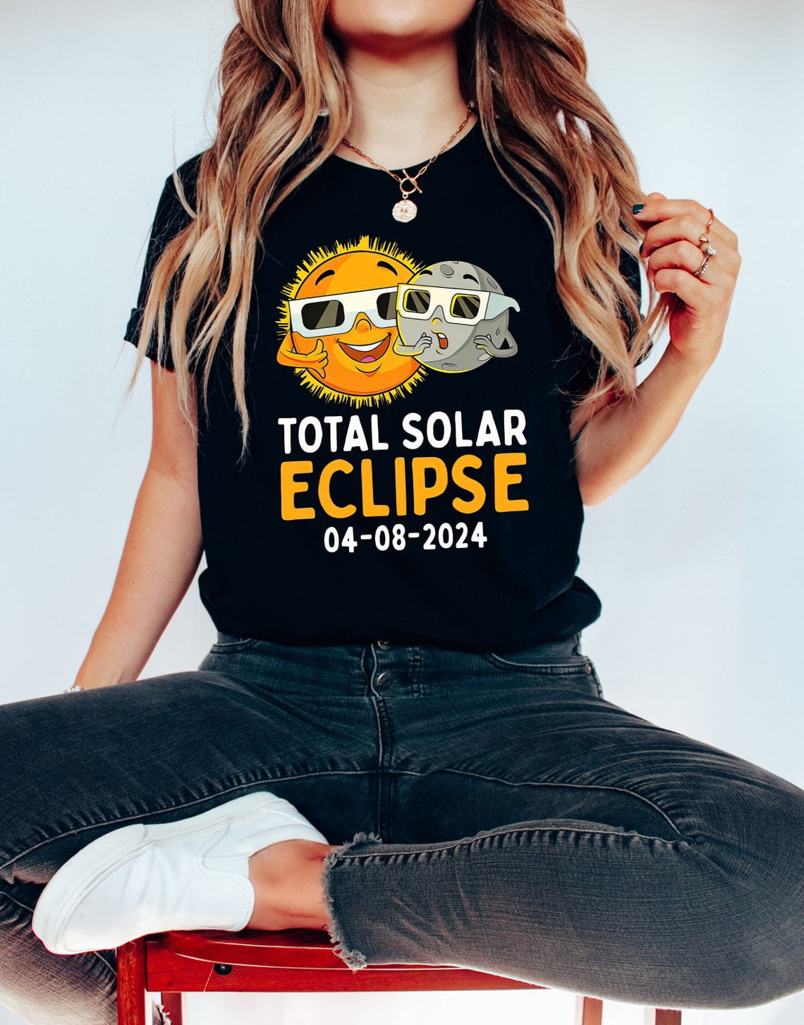 Tiny Hug American Total Solar Eclipse April 8Th 2024 Shirt,Celestial ...