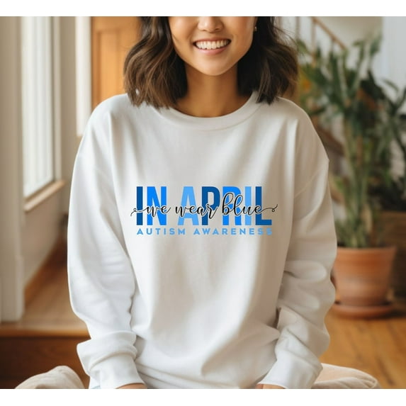 Tiny Hug Autism Support Sweatshirt, Cozy Blue Pullover Perfect For ...