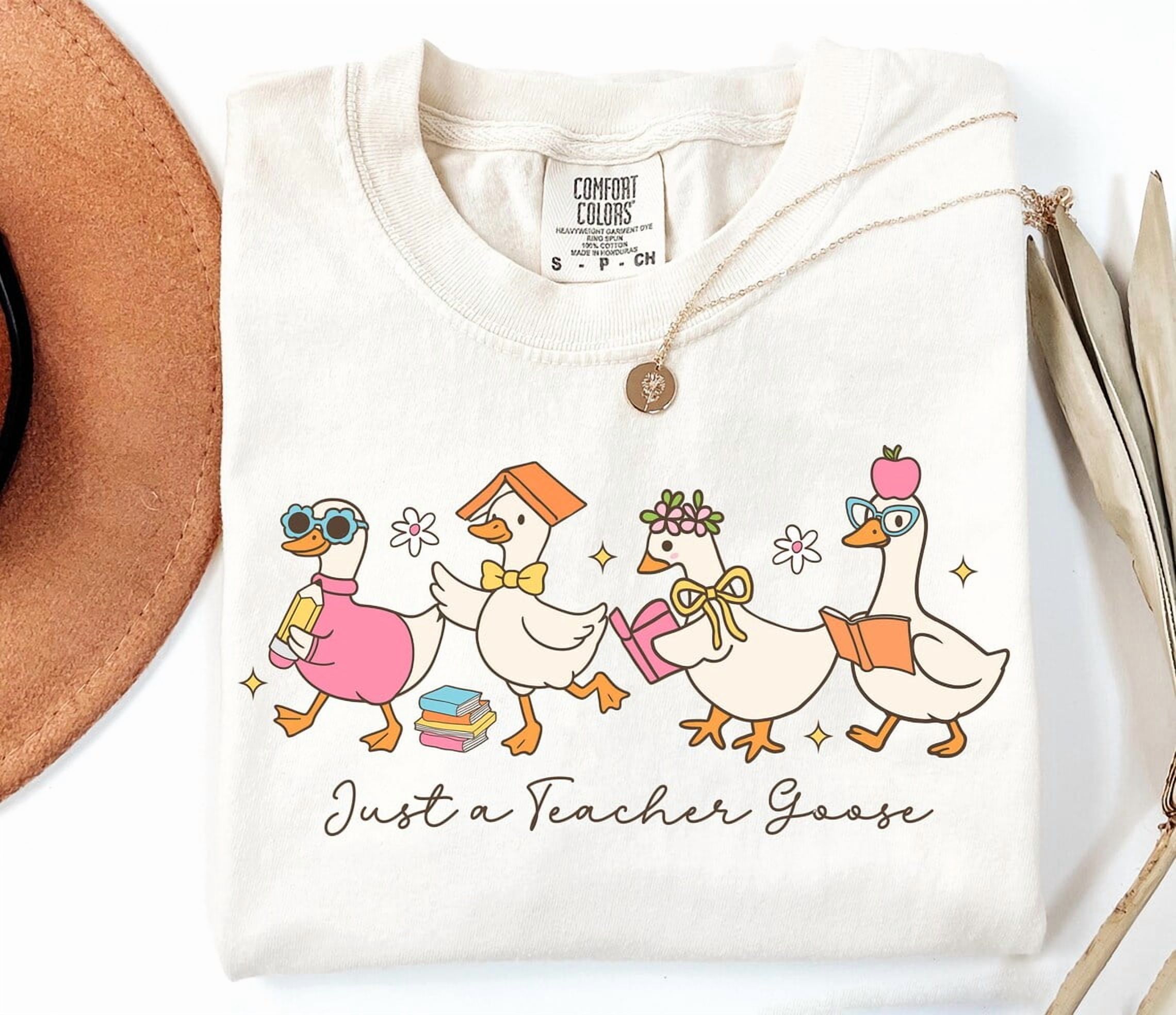 Tiny Hug Back To School Teacher Goose Bundle, Coquette Teacher First ...
