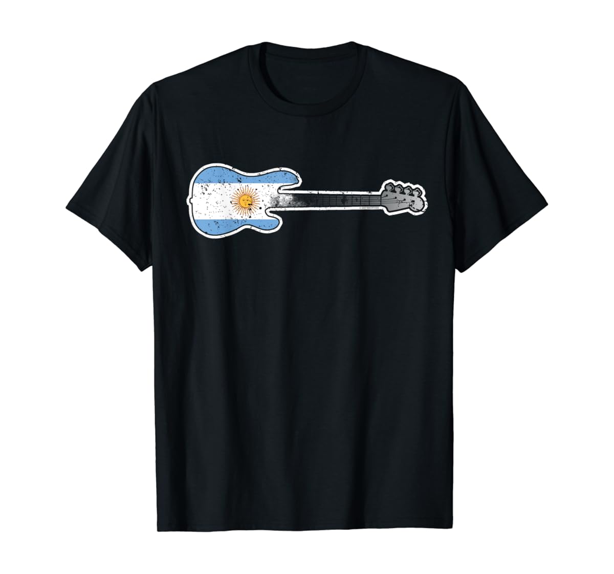 Tiny Hug Bassist Shirt Argentina Flag Four String Bass Guitar, Full ...