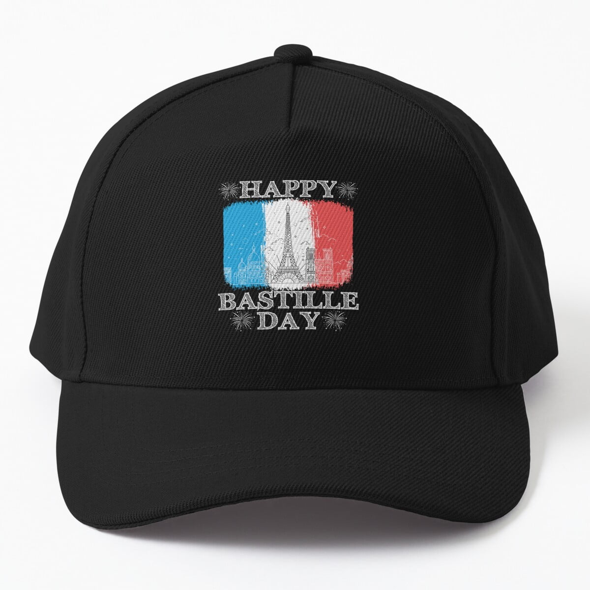 Tiny Hug Bastille Day French Flag Landmarks Cap, Hats For Men, Gift For ...