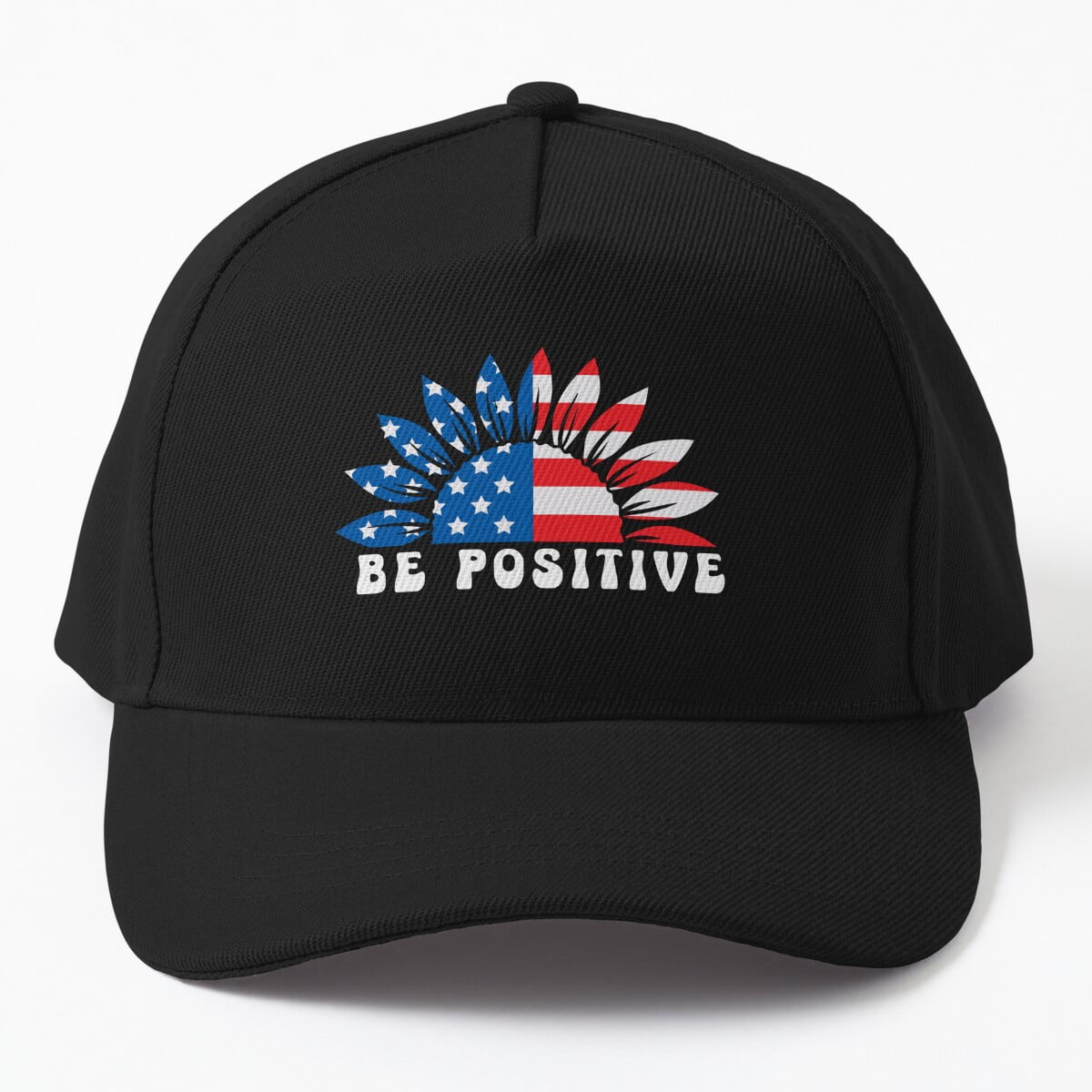 Tiny Hug Be Positive 4Th Of July Independence Day Cap Baseball Cap ...