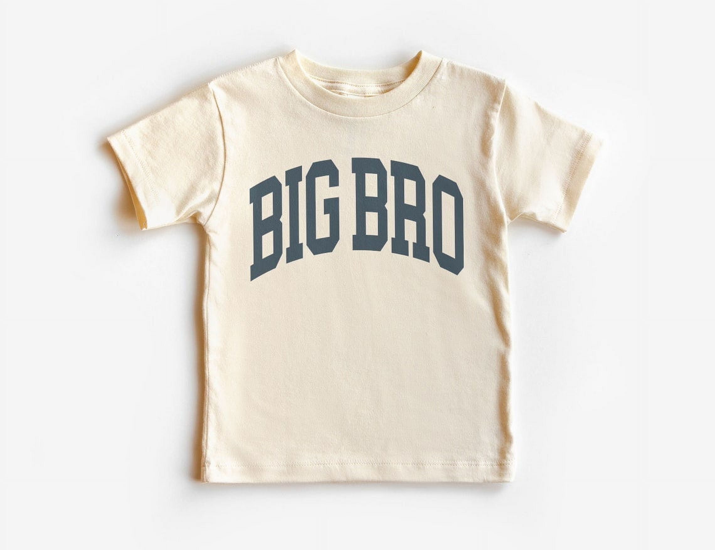 Tiny Hug Big Bro Varsity Collegiate Toddler Shirt For Boys - Big ...