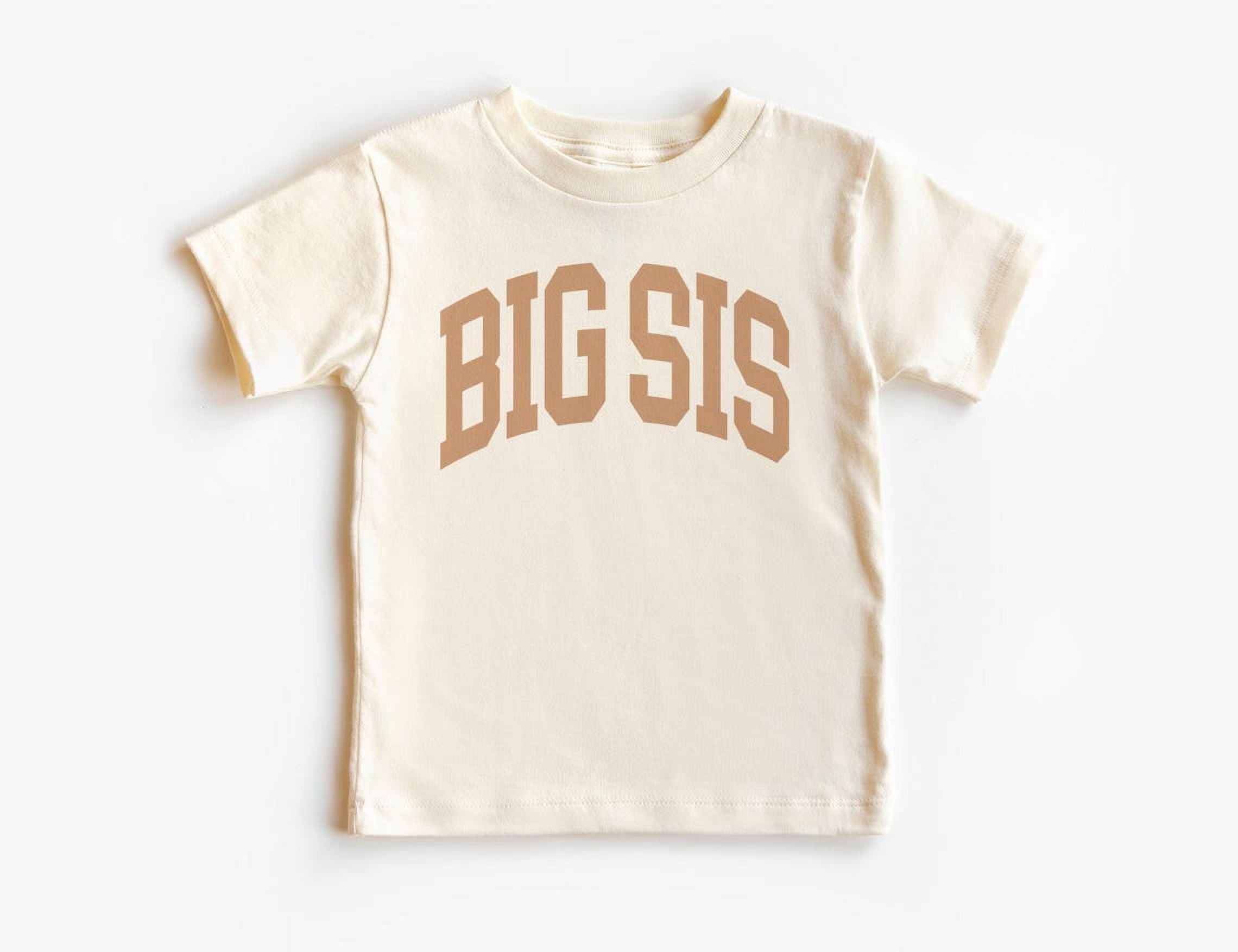 Tiny Hug Big Sis Gender Neutral Varsity Toddler Shirt - Cute New Big ...