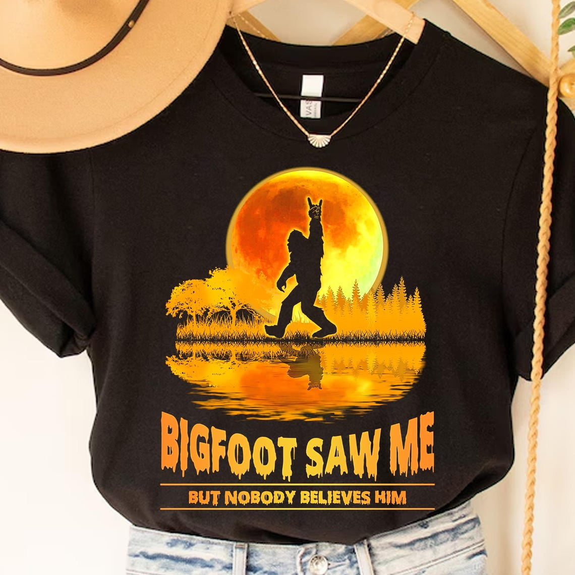 Tiny Hug Bigfoot USA Flag Patriotic Sasquatch Sublimation Design All ...
