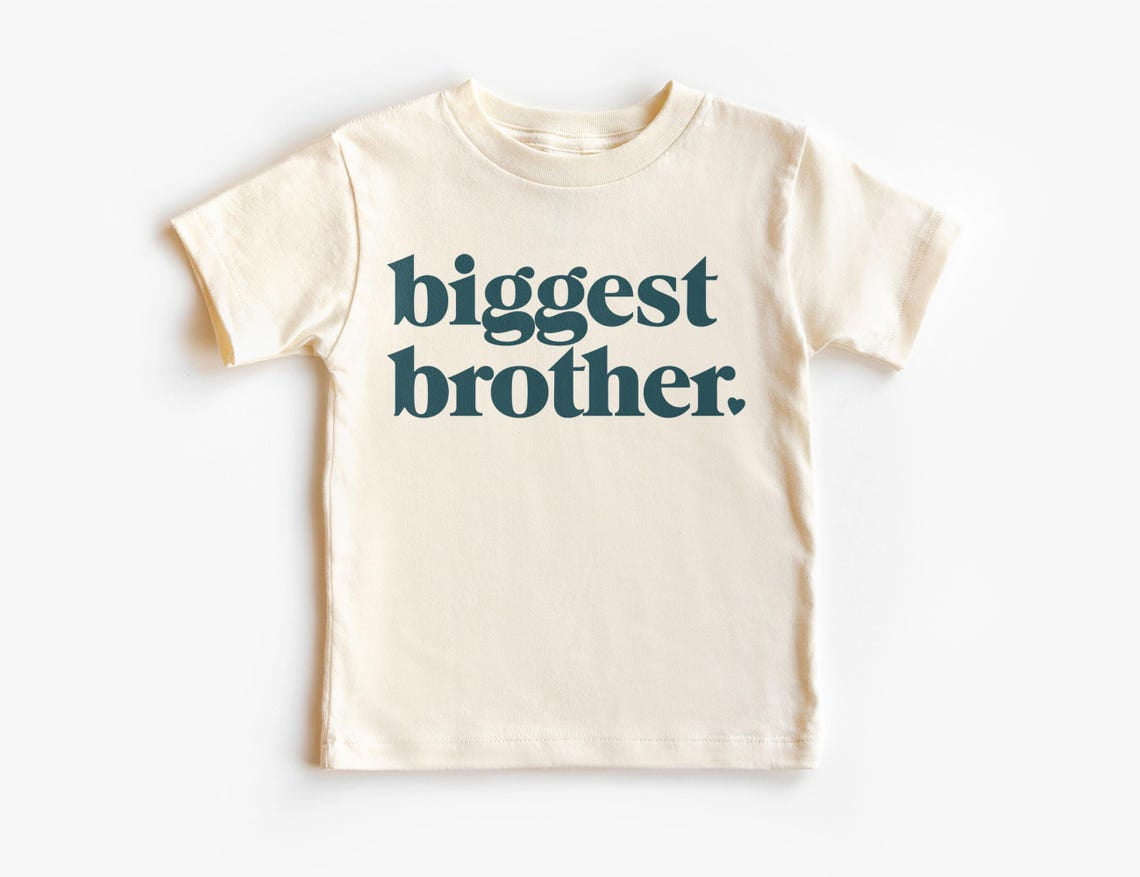 Tiny Hug Biggest Brother Heart Toddler Shirt - Oldest Bro Kid'S ...