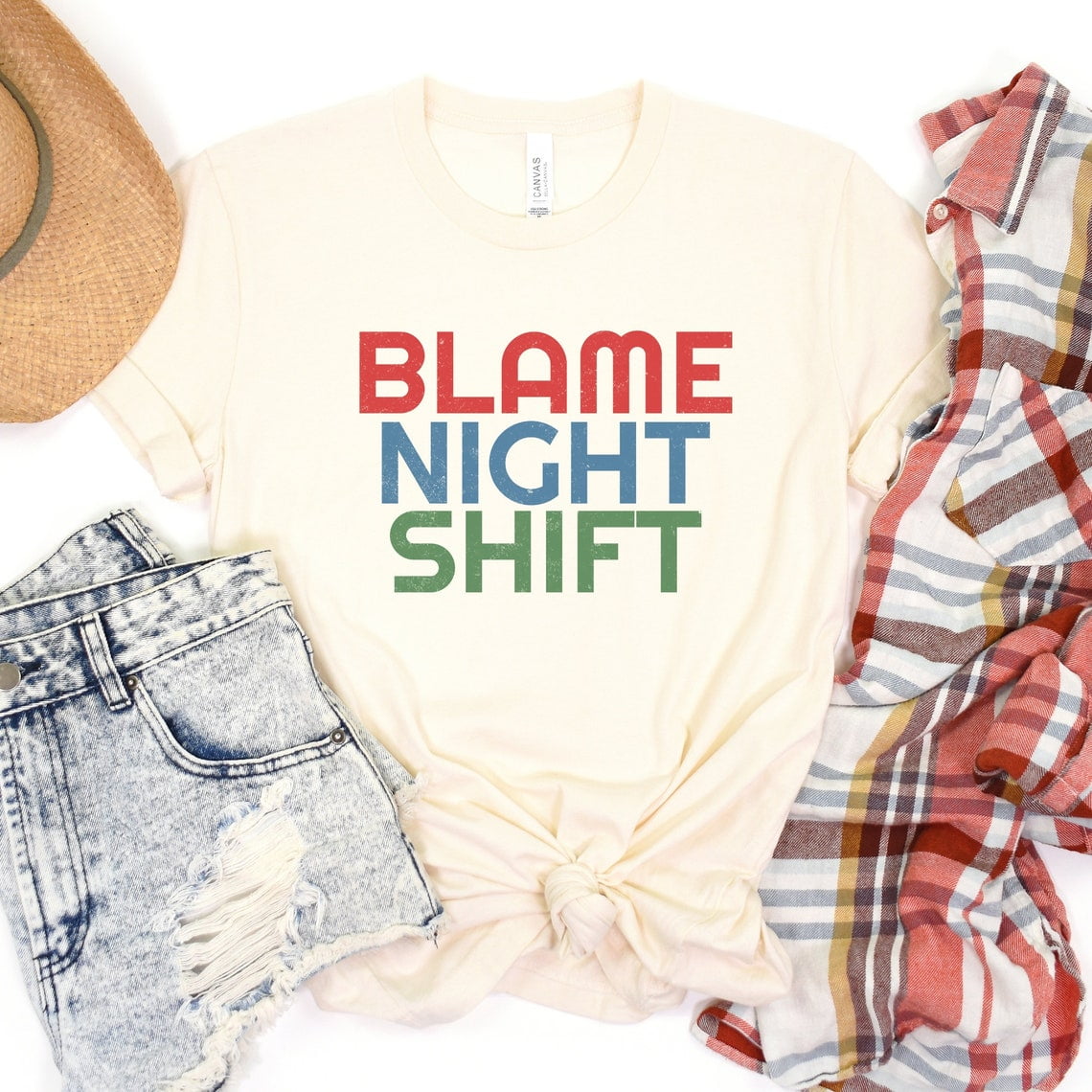 Tiny Hug Blame Night Shift Shirt, Day Shift Nurse Shirt, Day shift T ...