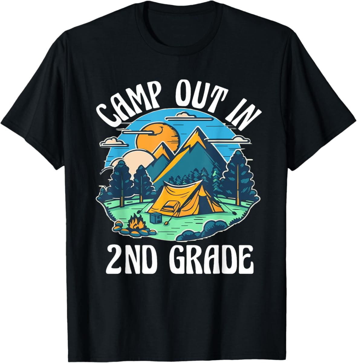Tiny Hug Camp Out In 2Nd Grade, Camping Lover Back To School T-Shirt ...