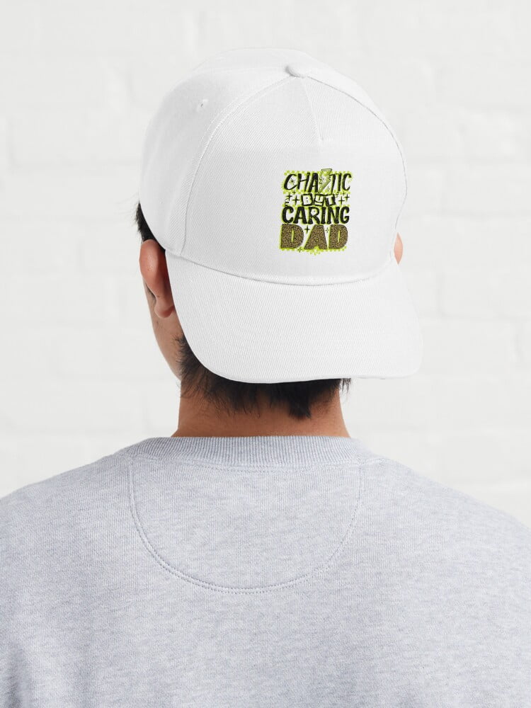 Tiny Hug Chaotic But Caring Dad – Bold Lightning & Leopard Print Cap ...