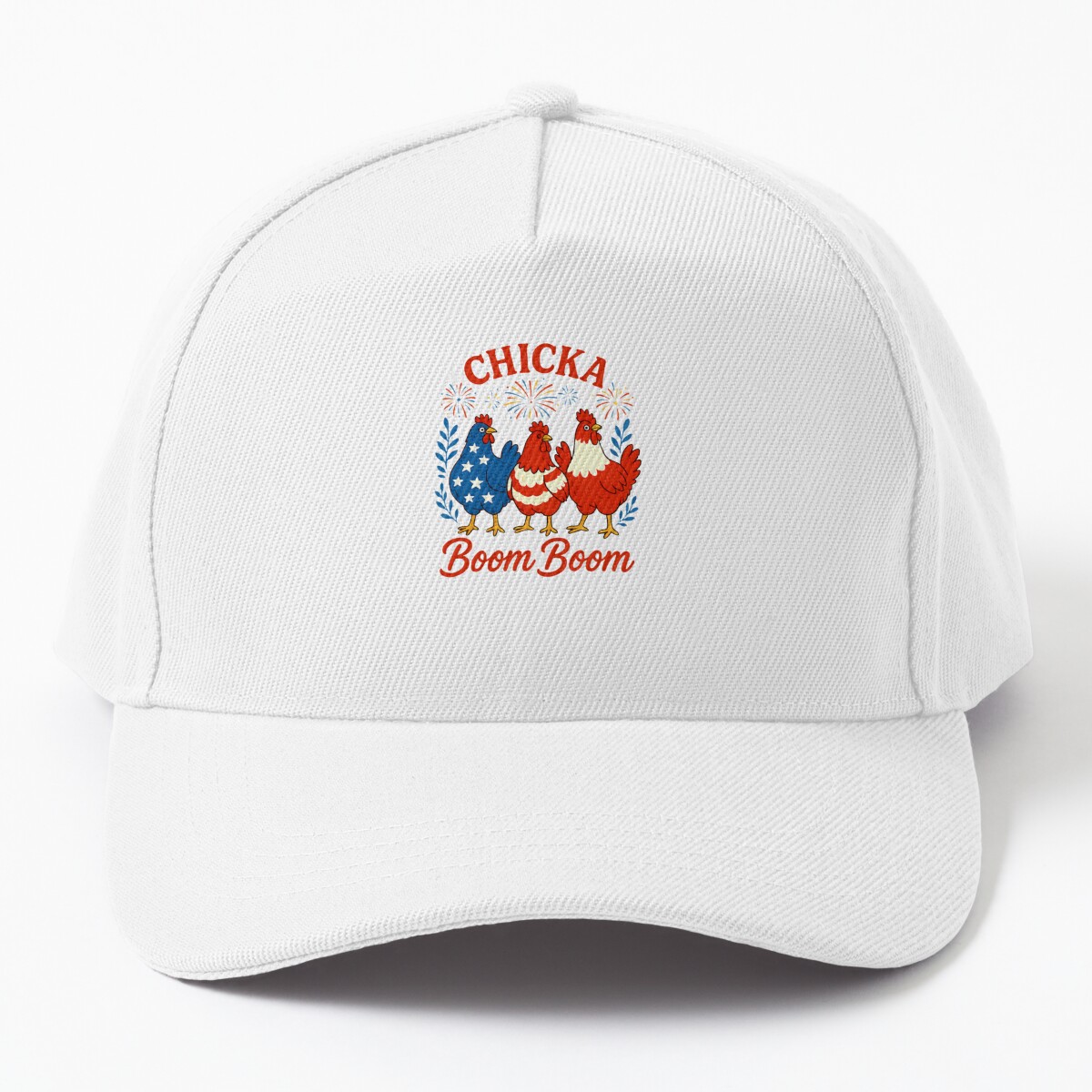 Tiny Hug Chicka Boom Boom Cute Chicken Retro 4Th Of July America Cap ...