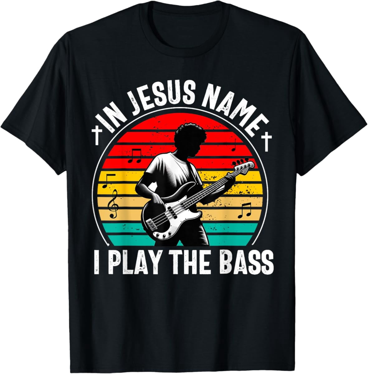 Tiny Hug Christian Bass Guitar Player Worship Jesus Bassist Music T ...