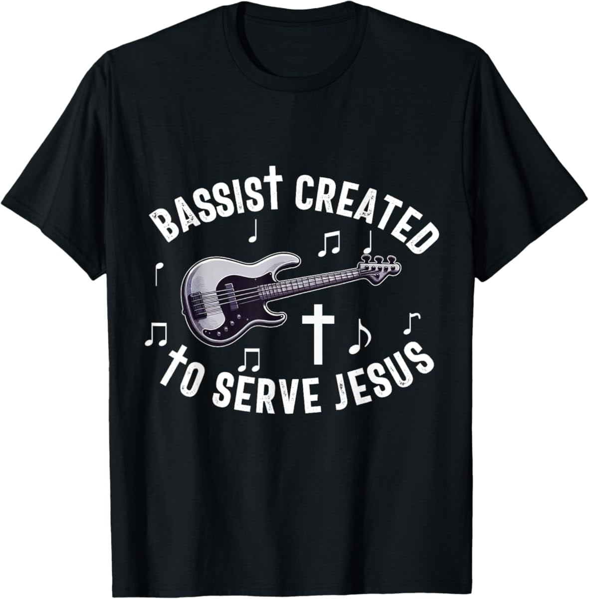 Tiny Hug Christian Bass Guitar Player Worship Jesus Bassist Music T ...