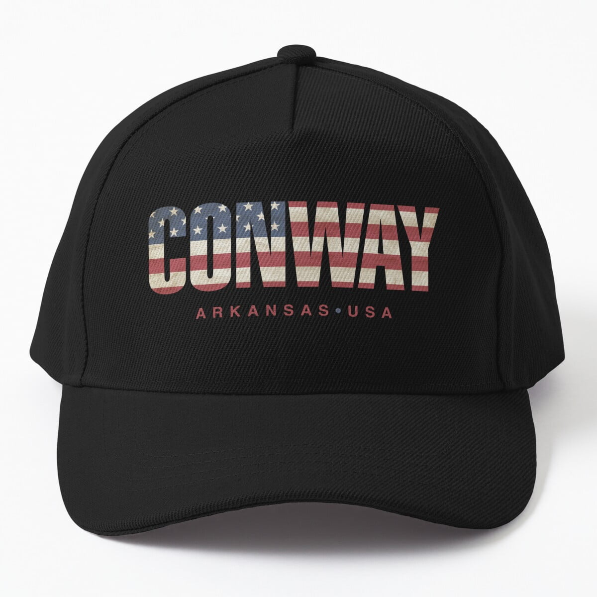 Tiny Hug Conway Arkansas Vintage American Flag Design Cap, Hats For Men ...
