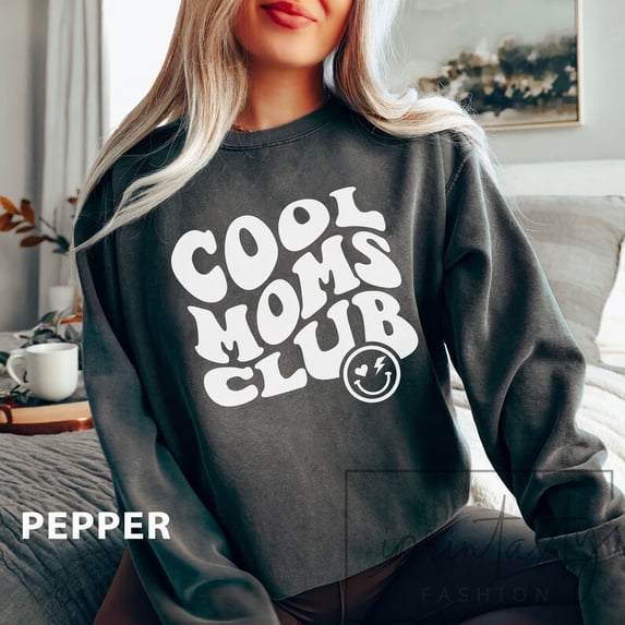 Tiny Hug Cool Moms Club Sweatshirt, Gift For Mom, Mom Life Sweatshirt ...