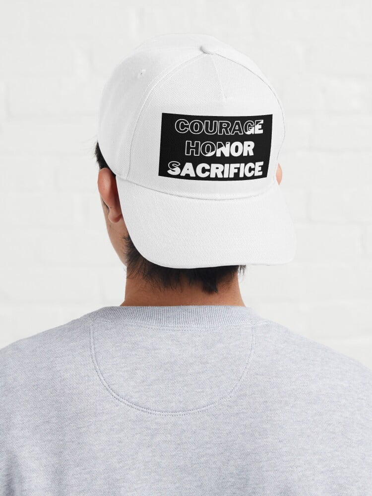 Tiny Hug Courage, Honor, Sacrifice Words Cap Hats For Men, Gift For Him ...