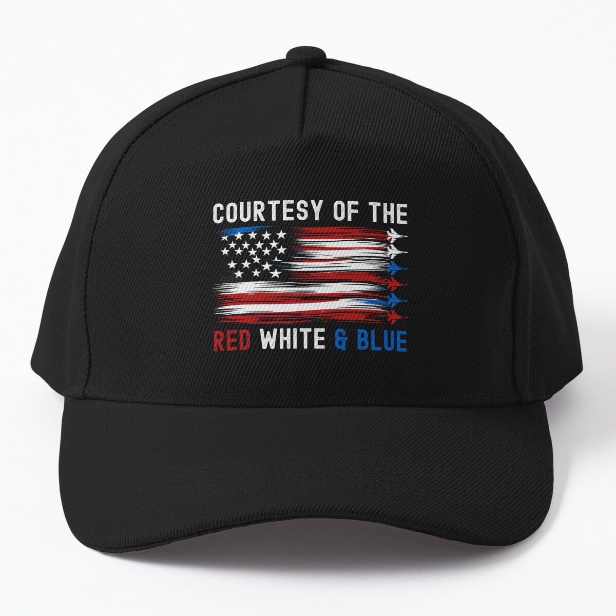 Tiny Hug Courtesy Red White And Blue Funny Patriotic Us Flag Cap, Hats ...