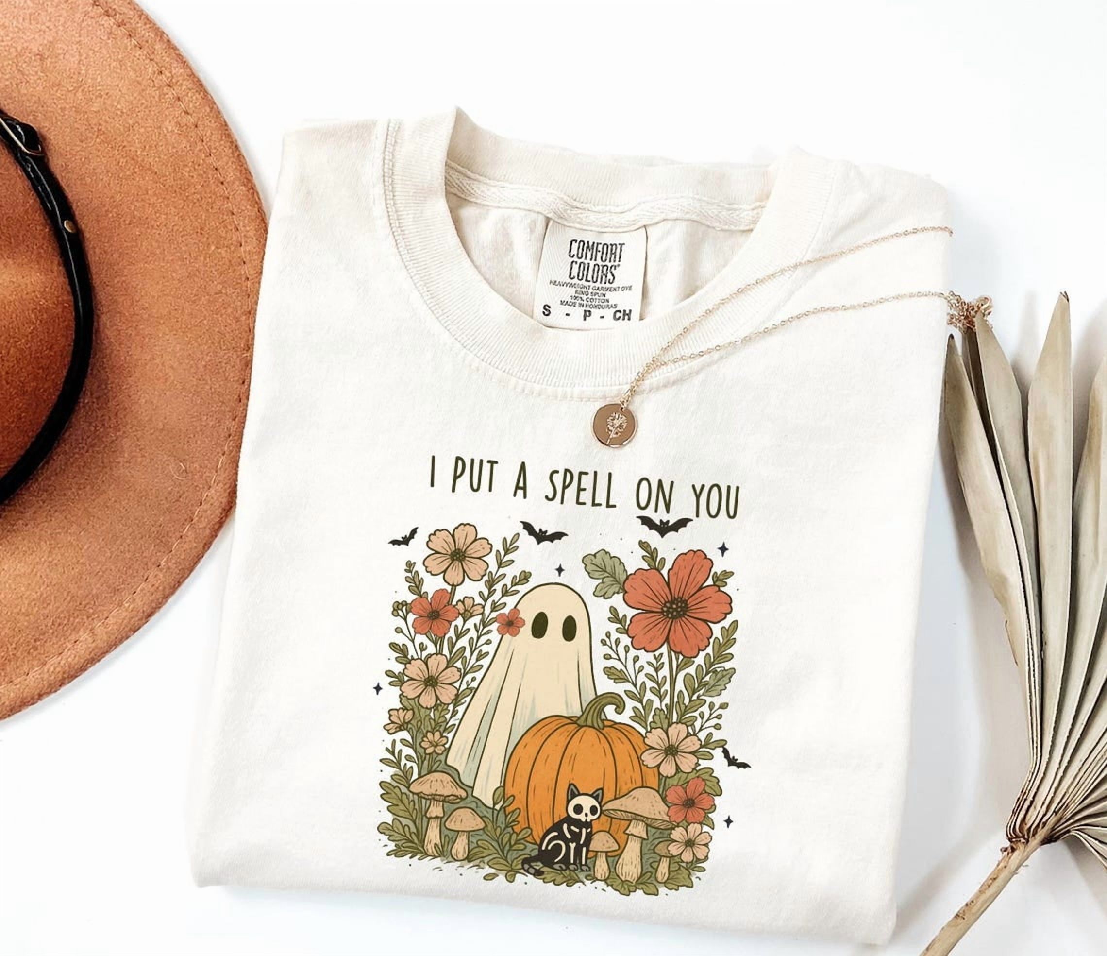 Tiny Hug Cute Ghost I Put A Spell On You Tshirt, Cute Ghost Shirt, Cute ...