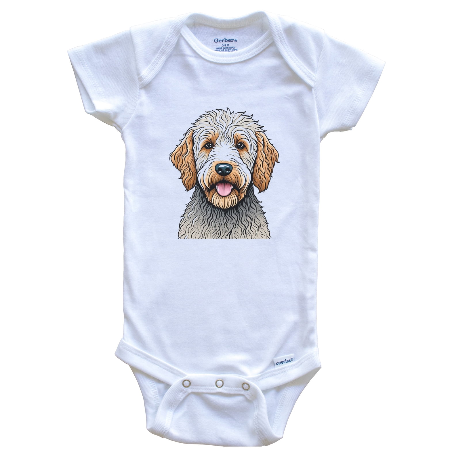 Tiny Hug Cute Labradoodle Dog Breed Baby Bodysuit, New Born, Baby ...