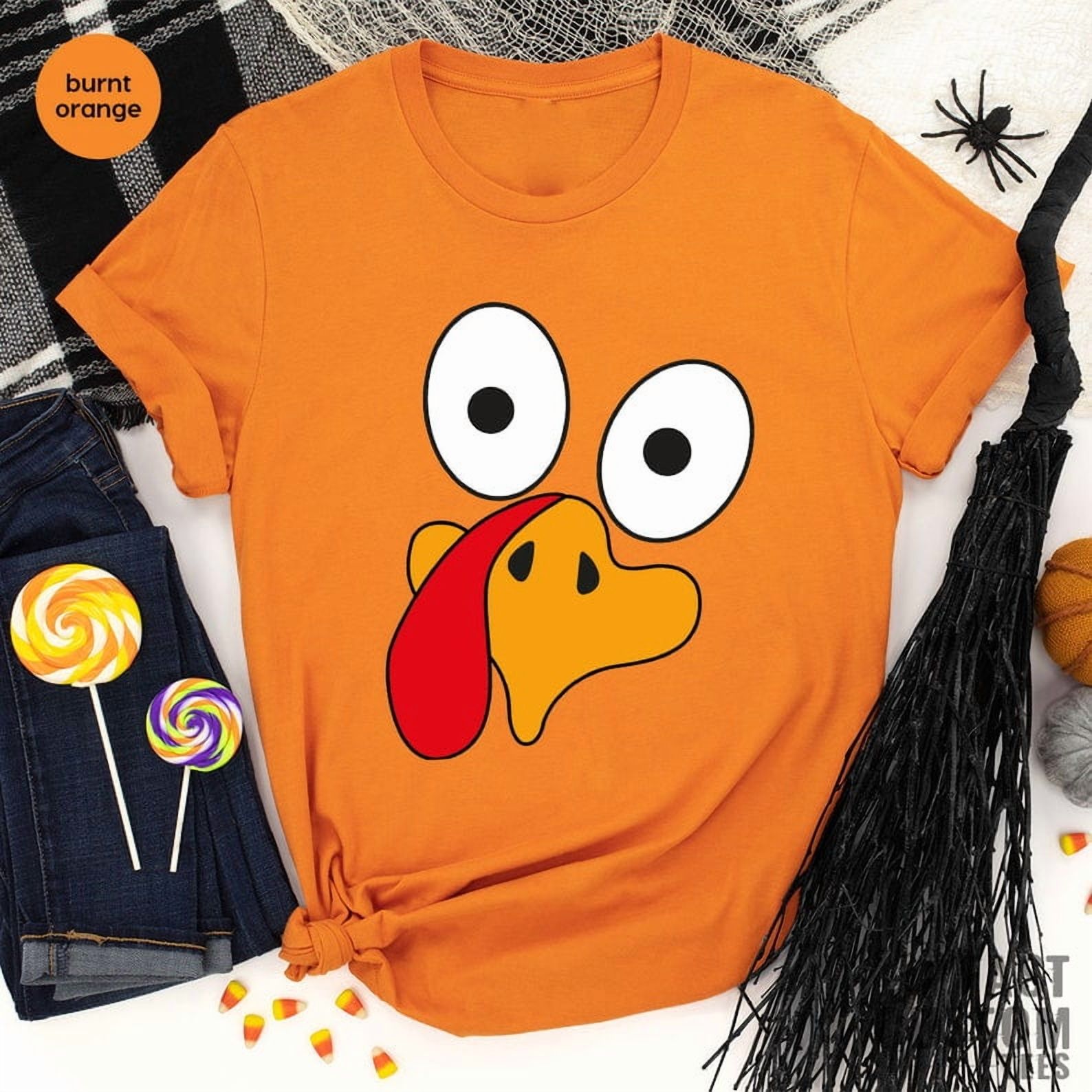 Tiny Hug Cute Turkey Fall Thanksgiving Shirt, Turkey Face Shirts ...
