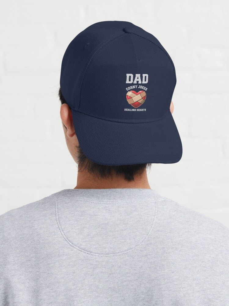 Tiny Hug Dad Corny Jokes Healing Hearts Cap, Hats For Men, Gift For Him ...