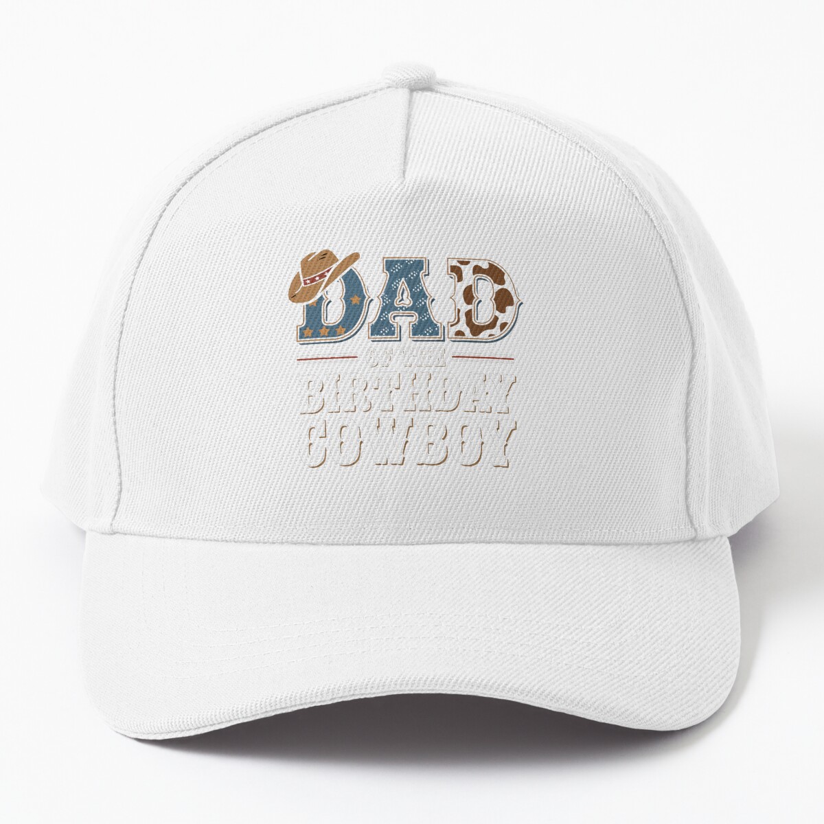 Tiny Hug Dad Of The Birthday Cowboy Western Design Cap Hats For Men ...