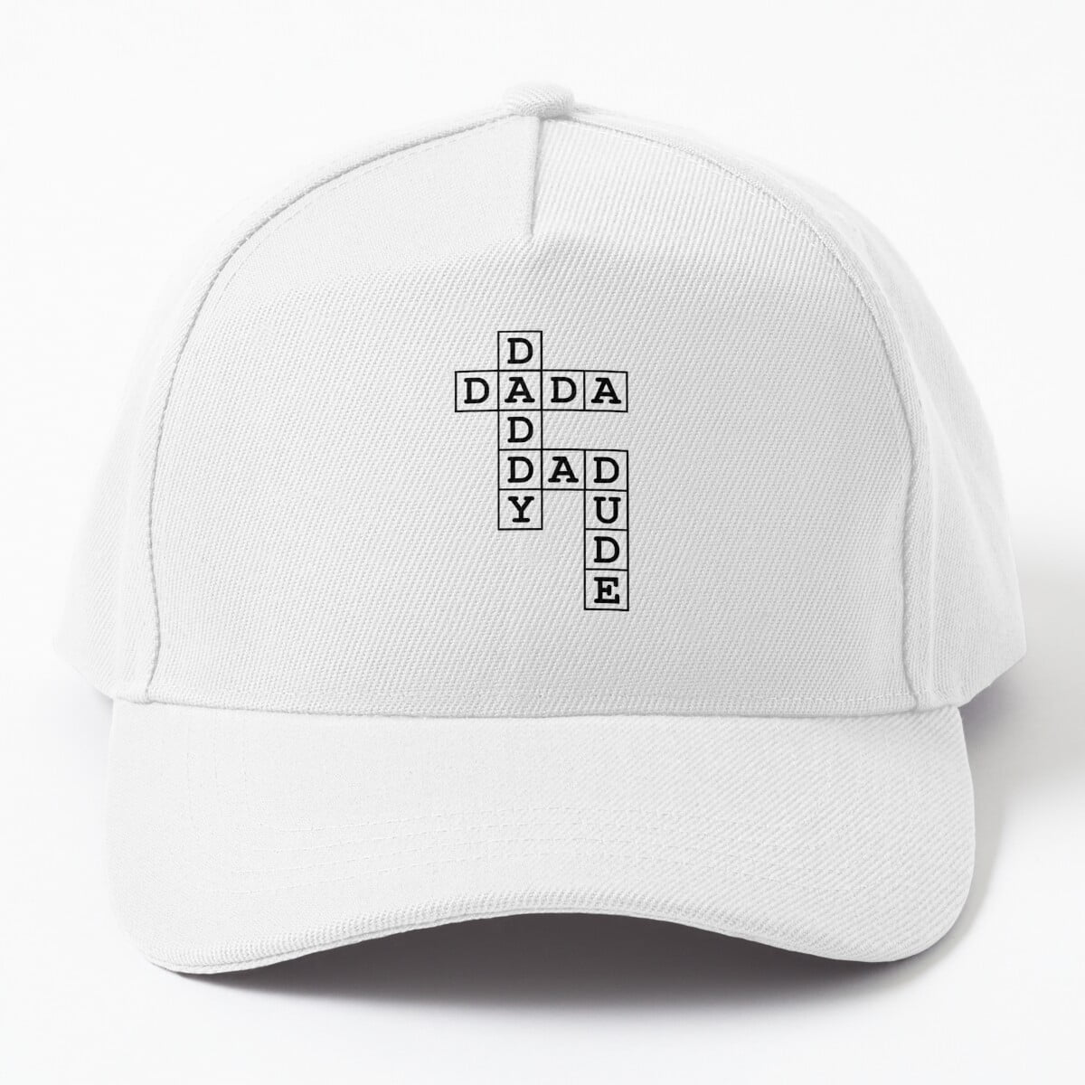 Tiny Hug Dada Daddy Dad Dude Crossword Cap Hats For Men, Gift For Him ...
