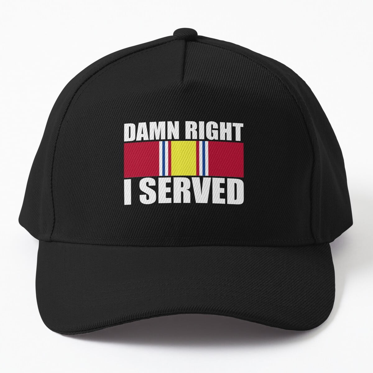 Tiny Hug Damn Right I Served - National Defense Service Medal Cap, Hats ...
