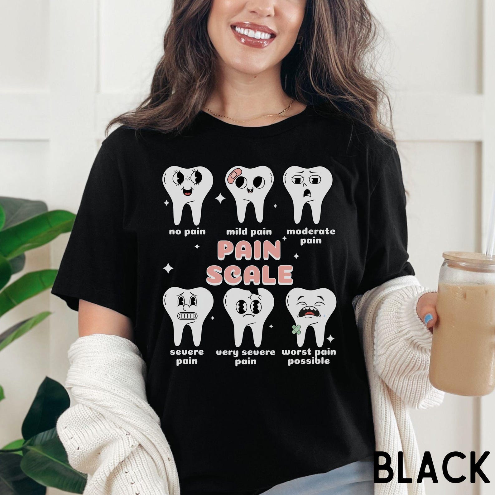 Tiny Hug Dental Pain Scale Sweatshirt, Dental Assistant Tee, Dental ...