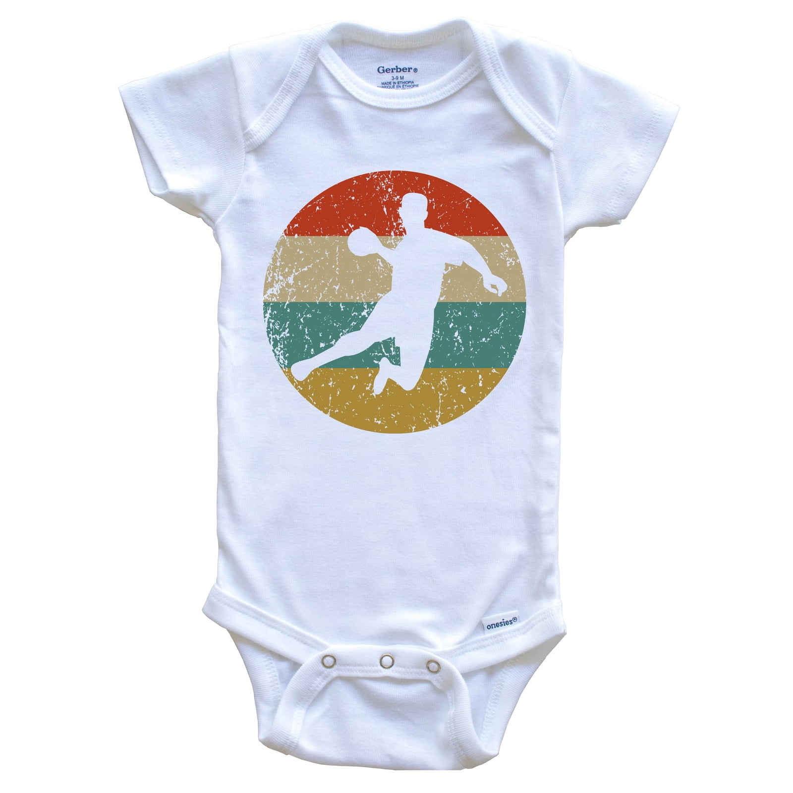 Tiny Hug Dodgeball Vintage Retro Dodgeball Player Circle Icon One Piece ...