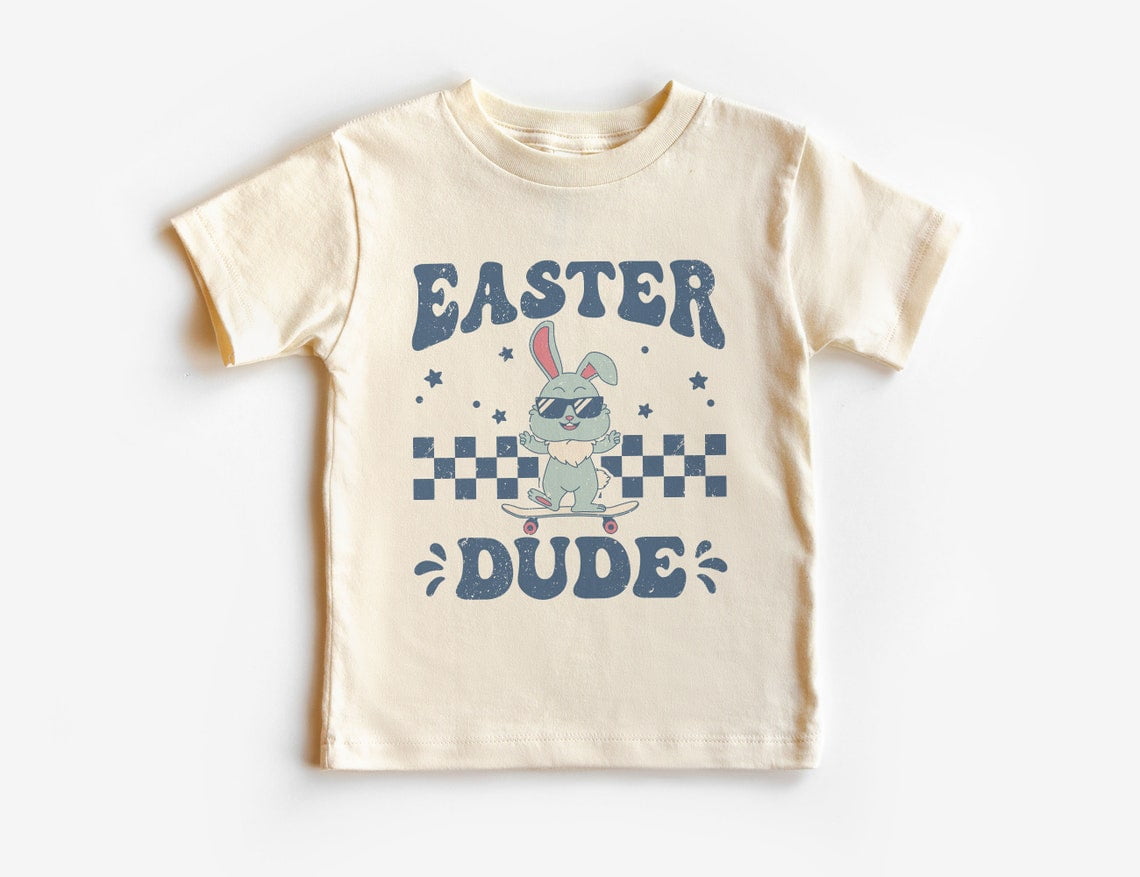 Tiny Hug Easter Dude Toddler Shirt - Cute Easter Bunny Skateboarding ...