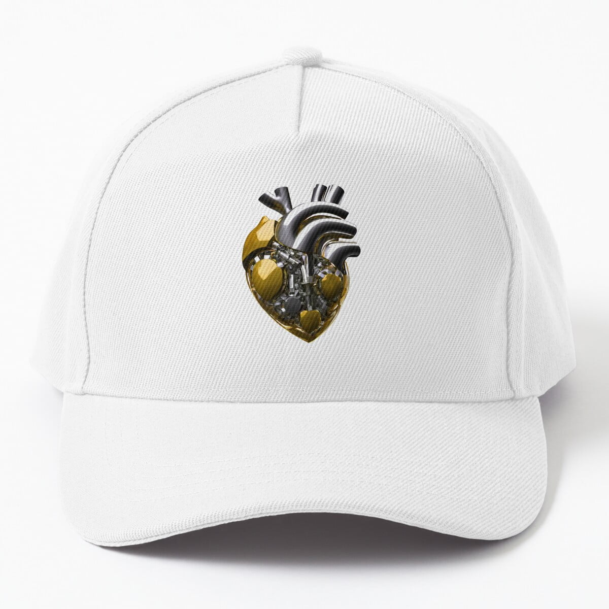 Tiny Hug Engine Heart Motor Gold Chrom Cap Hats For Men, Gift For Him ...