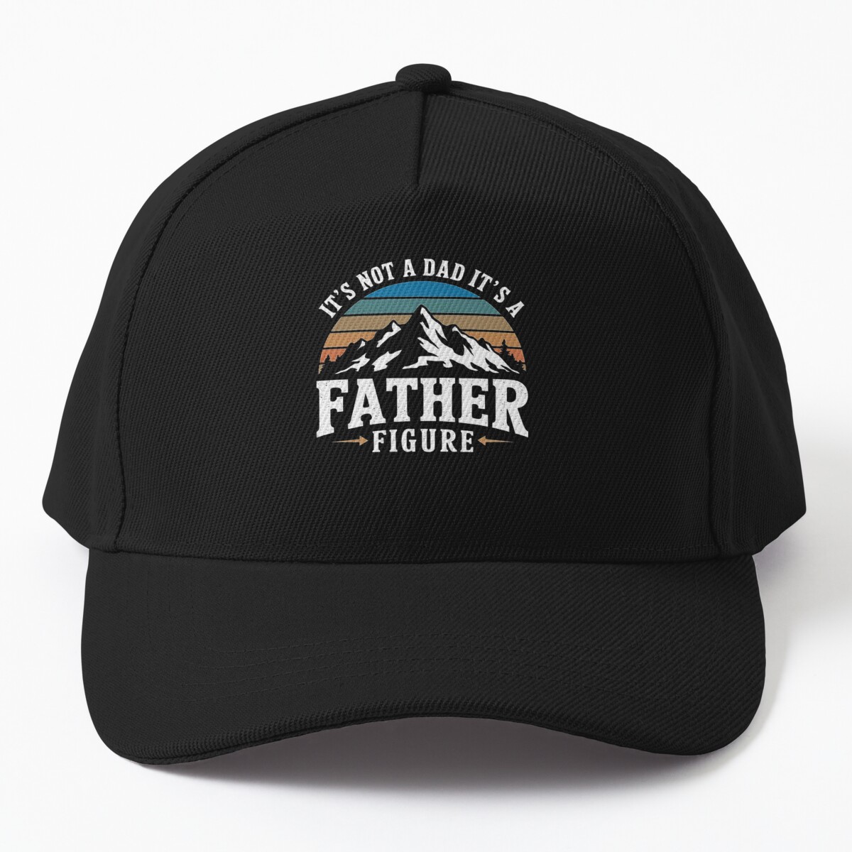 Tiny Hug Father Figure Mountain Design – Fun Outdoorsy Dad Graphic Cap ...