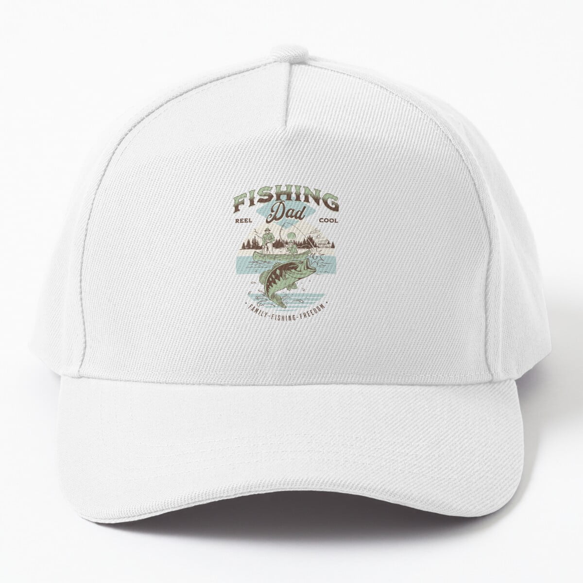 Tiny Hug Fishing Dad, Reel Cool Cap Hats For Men, Gift For Him ...
