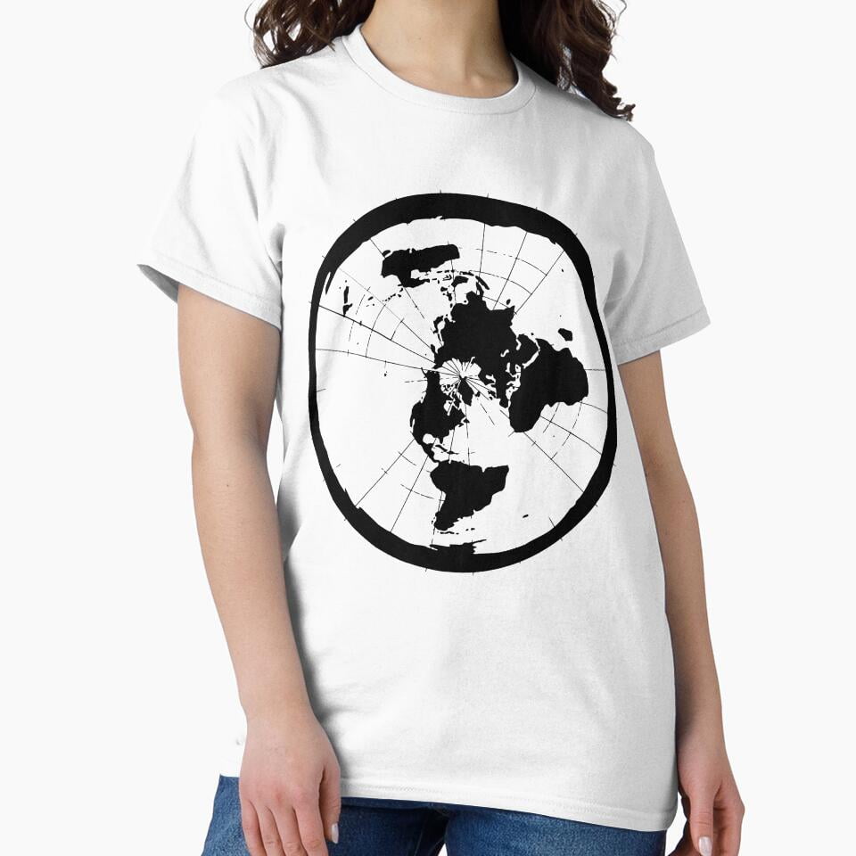 Tiny Hug Flat Earth Map, Truth Seeker, Printed Truth Gift Idea! Classic ...
